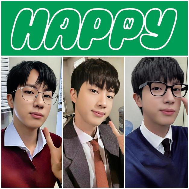 Jin : Happy - Imagine Album Photo Cards | Army Corner Store